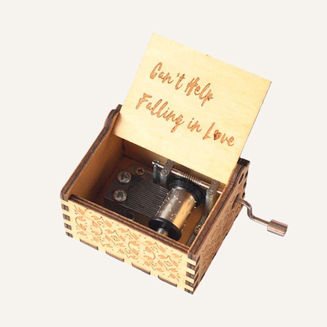 Can't Help But Falling In Love - Hand-Crank Carillon Music Box – Woodylands
