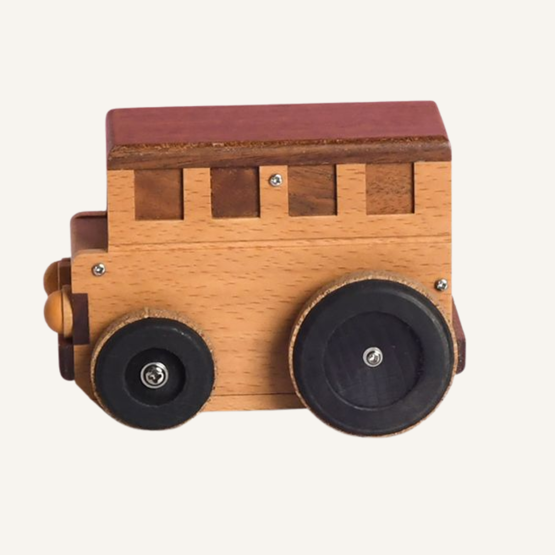 Wooden Bus Toy Music Box – Woodylands